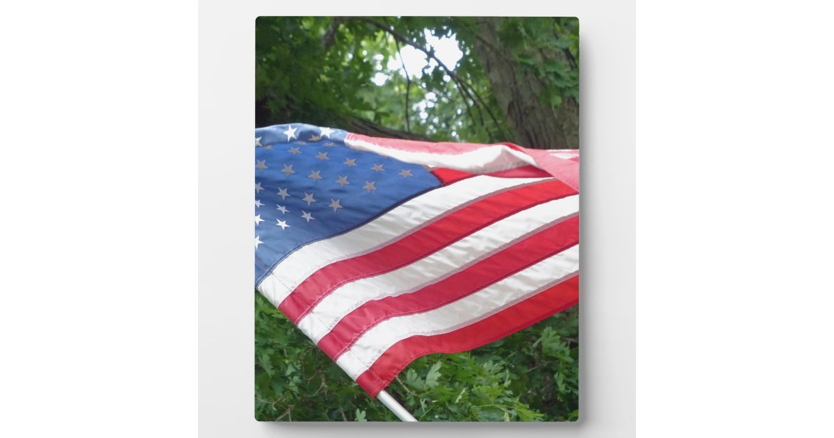 American Flag Plaque | Zazzle