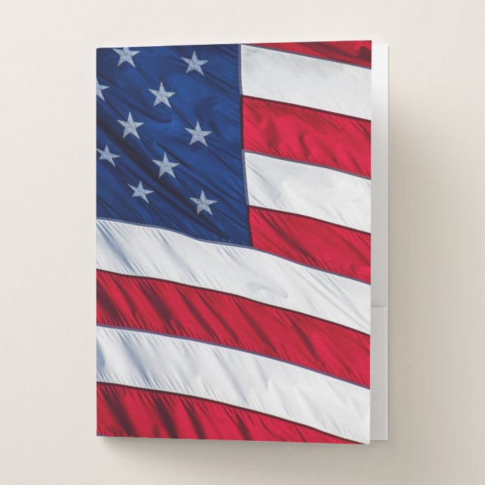 American Flag Pocket Folder | Zazzle.com