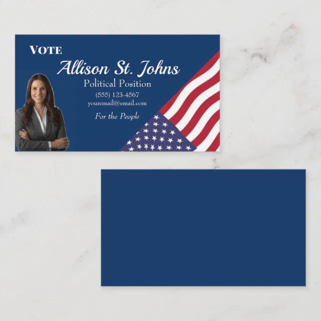 American Flag Political Business Card | Zazzle American Flag Political Business Card | Zazzle