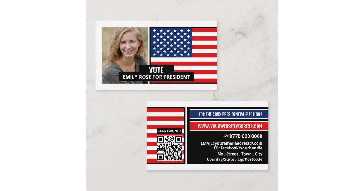 American Flag, Political Campaigner Business Card | Zazzle American Flag, Political Campaigner Business Card | Zazzle