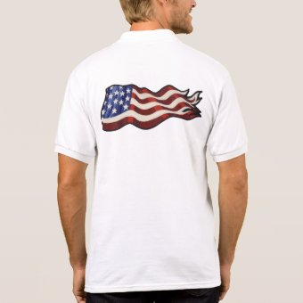 American Flag Polo | Zazzle