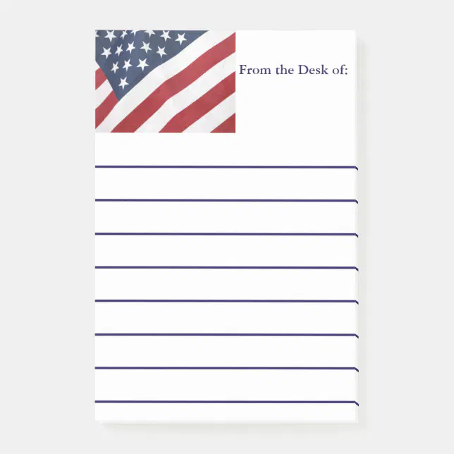 American Flag Post it Notes | Zazzle