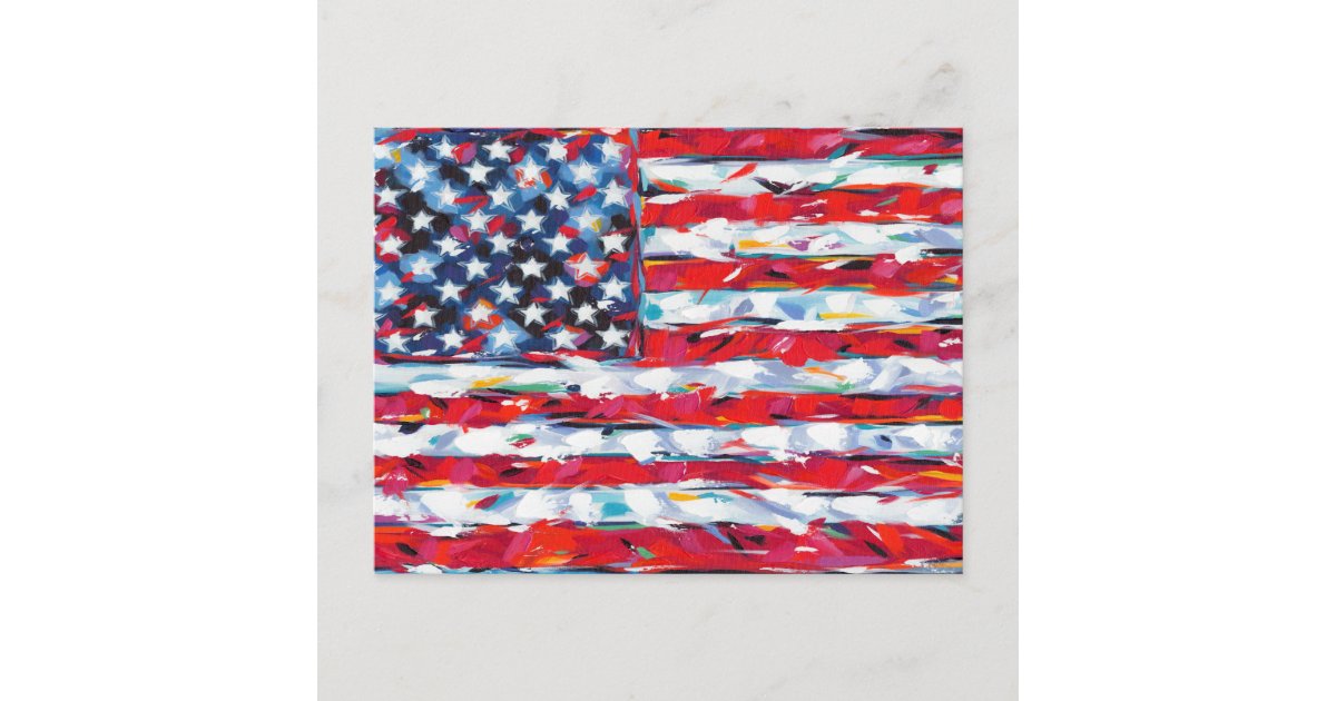 American Flag Postcard | Zazzle