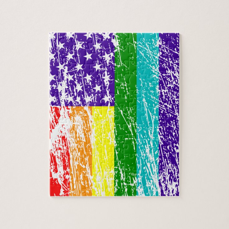 American Flag Pride Jigsaw Puzzle | Zazzle