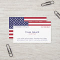American Flag QR Code Business Card | Zazzle