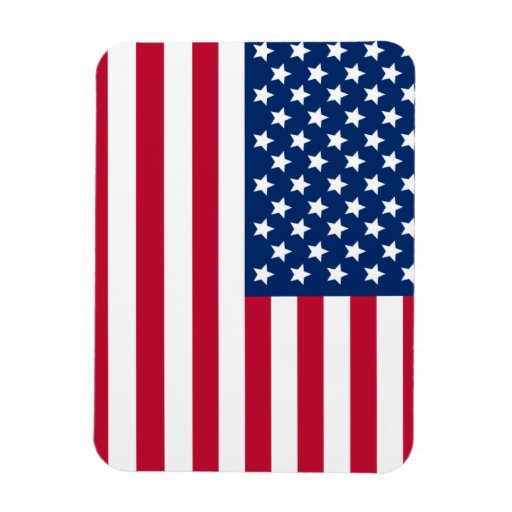 American Flag Rectangular Photo Magnet | Zazzle