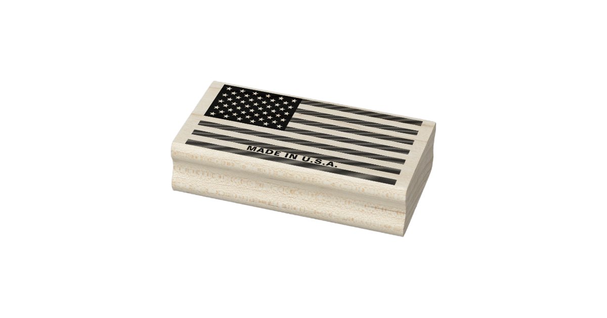 American Flag Rubber Stamp | Zazzle