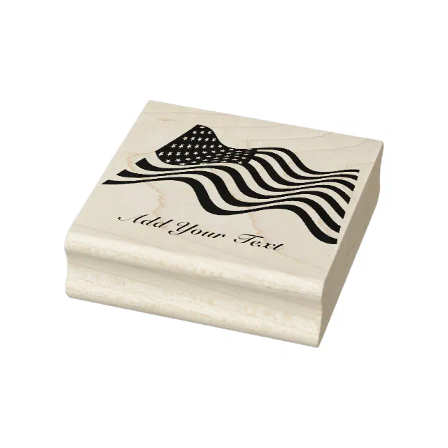 American Flag Rubber Stamp | Zazzle