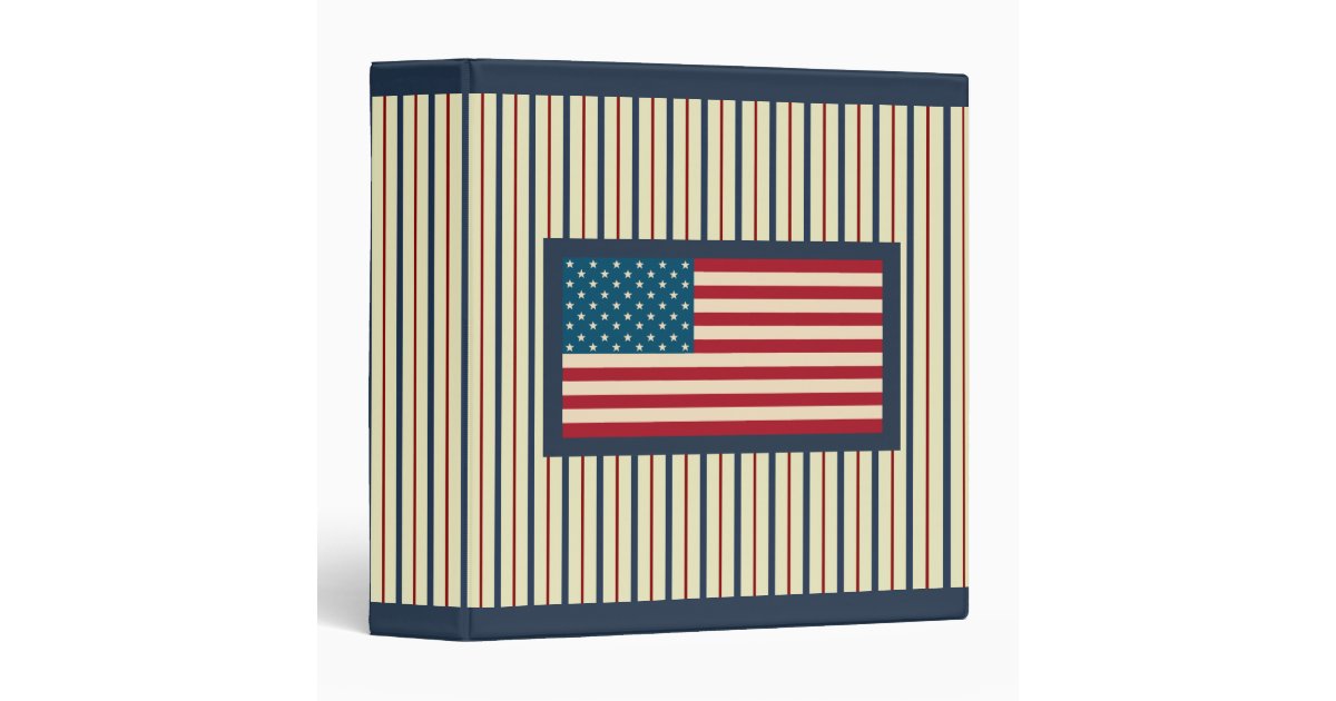 American Flag Scrapbook Binder | Zazzle