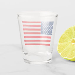 American Flag Shot Glass | Zazzle