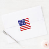 American flag square sticker | Zazzle