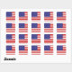 American flag square sticker | Zazzle
