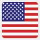 American flag square sticker | Zazzle