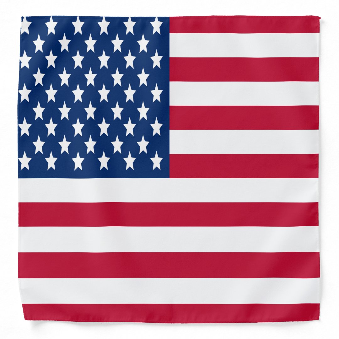 American Flag Stars and Stripes National Symbol Bandana | Zazzle