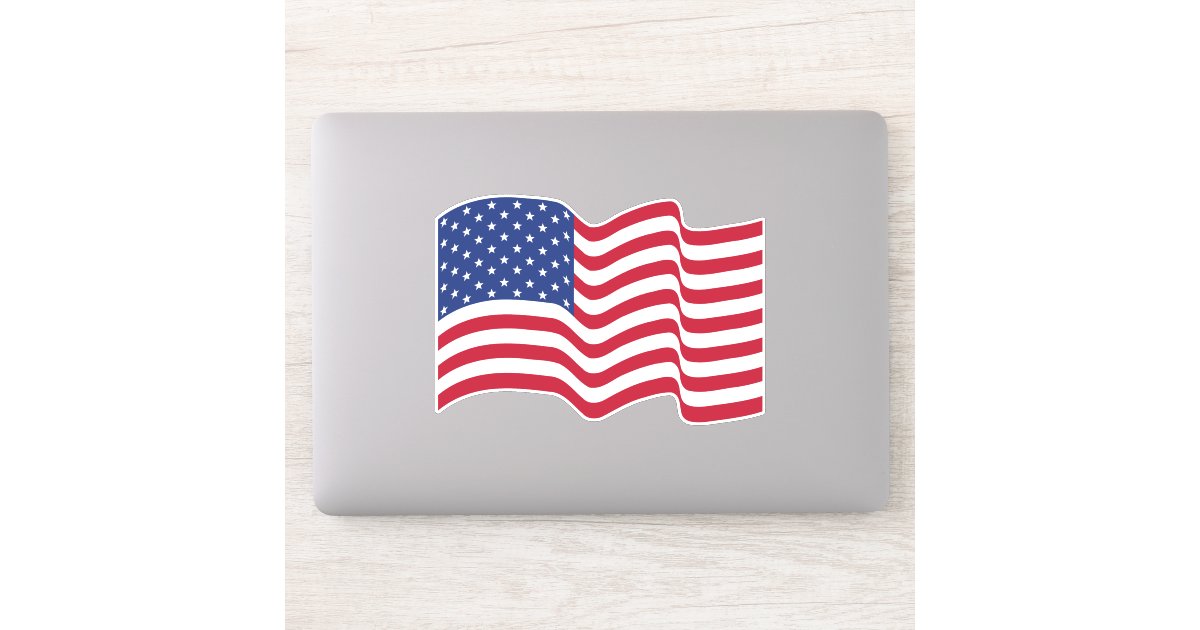 American Flag Sticker | Zazzle