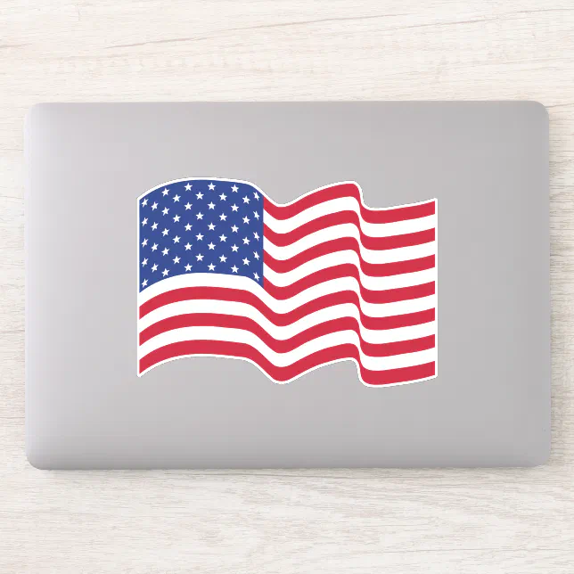 American Flag Sticker | Zazzle