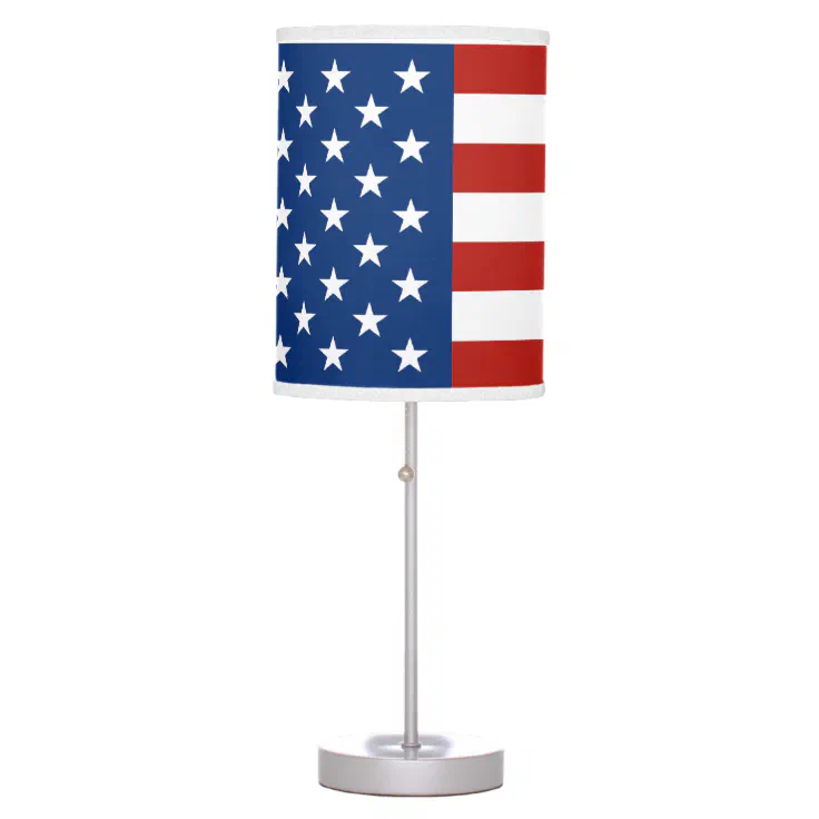 American Flag Table Lamp | Zazzle