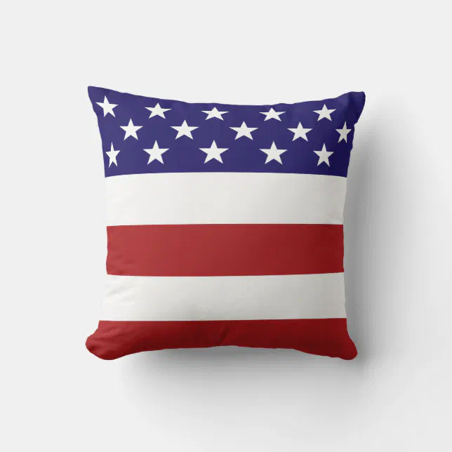 American Flag Throw Pillow | Zazzle