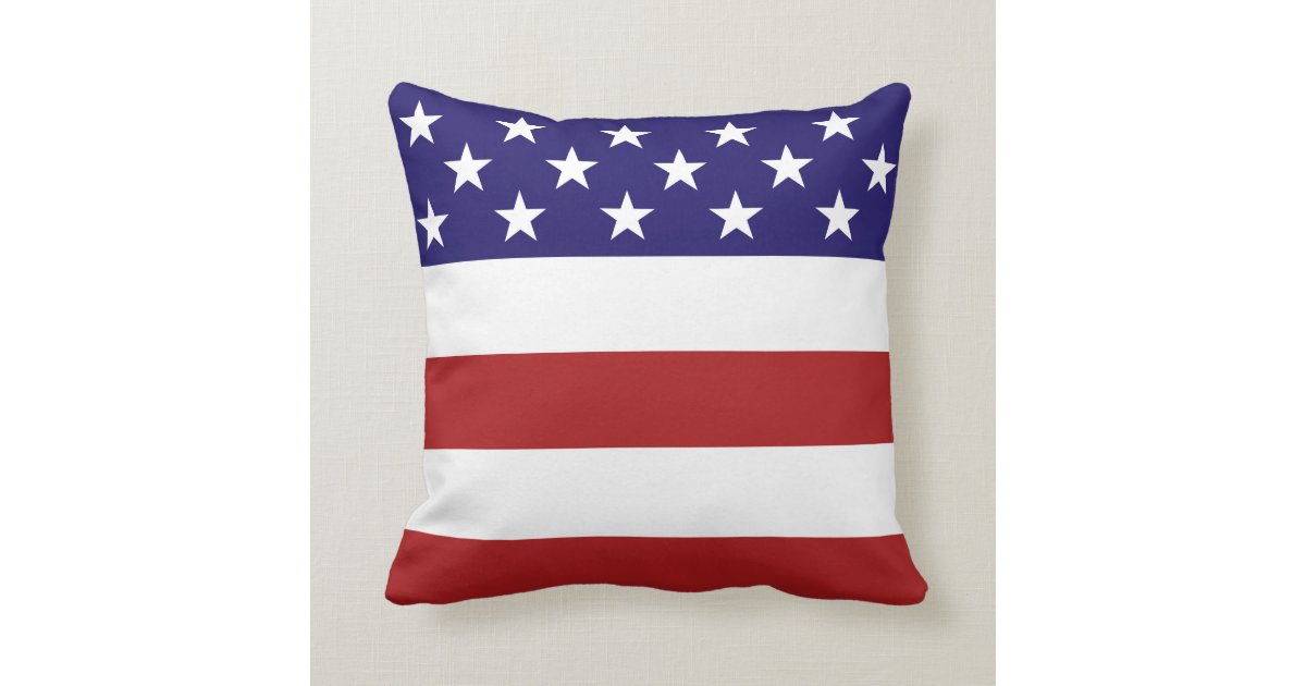 American Flag Throw Pillow | Zazzle.com