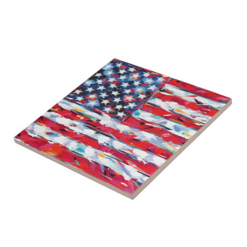 American Flag Tile | Zazzle