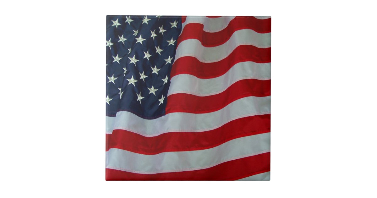 AMERICAN FLAG-TILE CERAMIC TILE | Zazzle