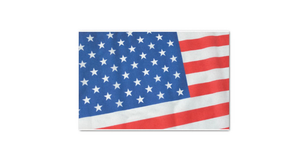 American Flag Tissue Paper | Zazzle.com