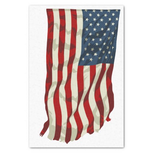 American Flag Tissue Paper Decoupage Patriotic | Zazzle