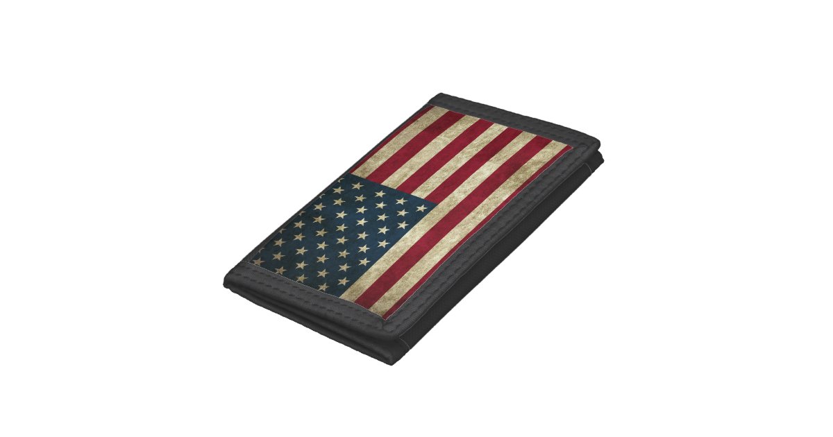 American Flag Trifold Wallet | Zazzle