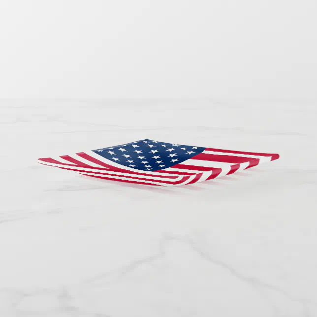 American Flag Trinket Tray | Zazzle
