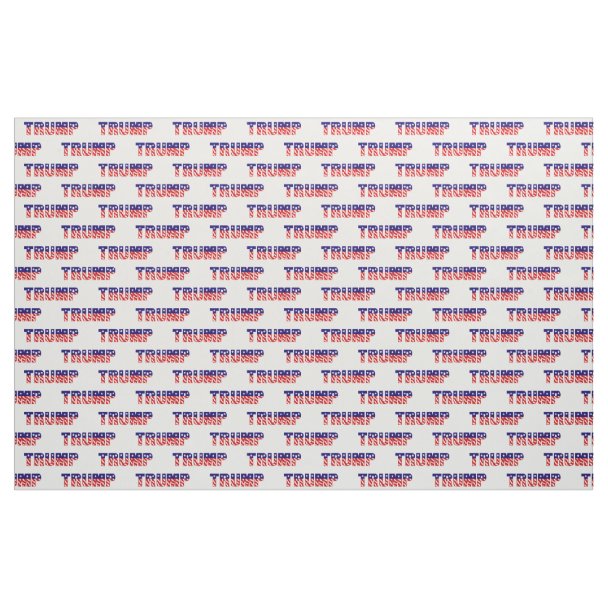 Bold Trump 2020 Pattern Fabric | Zazzle