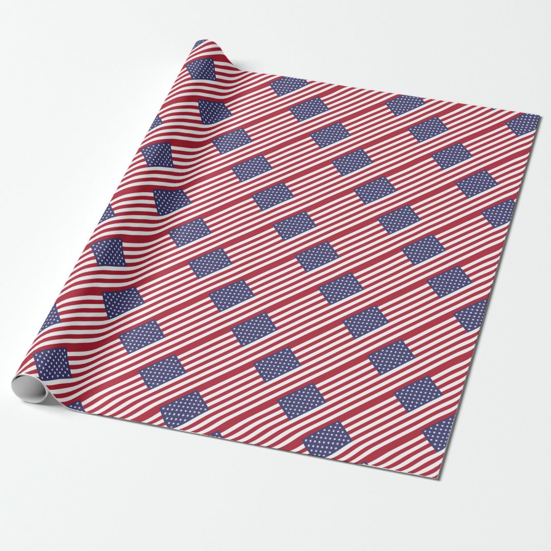 American Flag - United States of America Wrapping Paper | Zazzle