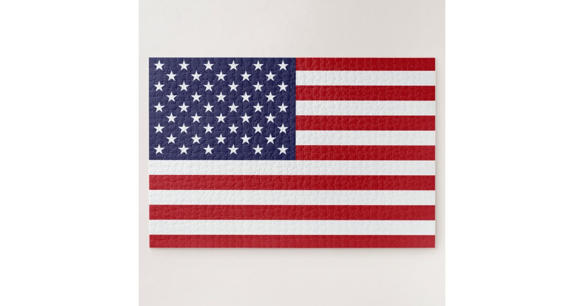 American Flag USA Jigsaw Puzzle | Zazzle