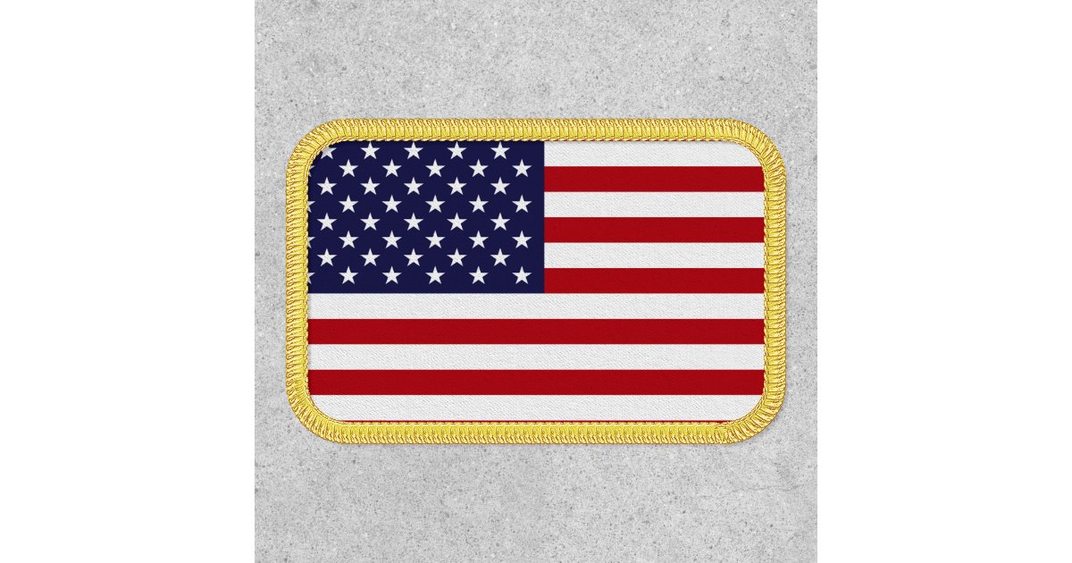 American Flag USA Patch | Zazzle