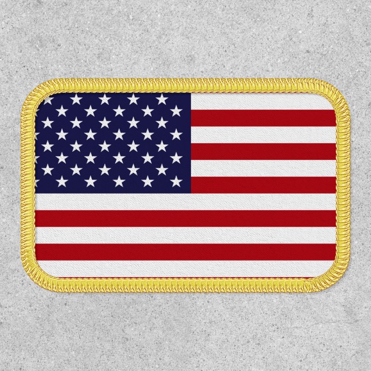 American Flag USA Patch | Zazzle