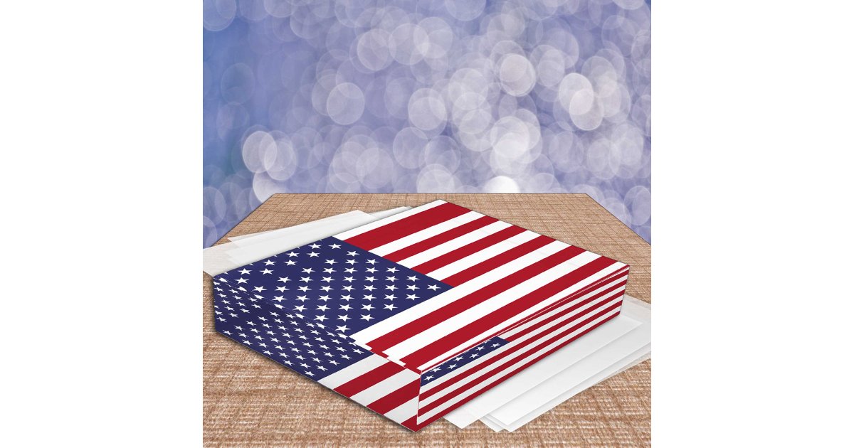American Flag, USA patriotic Paperweight / glass | Zazzle