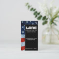 American Flag Vertical Sidebar Business Card | Zazzle