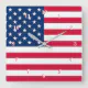 American Flag Wall Clock Patriotic | Zazzle