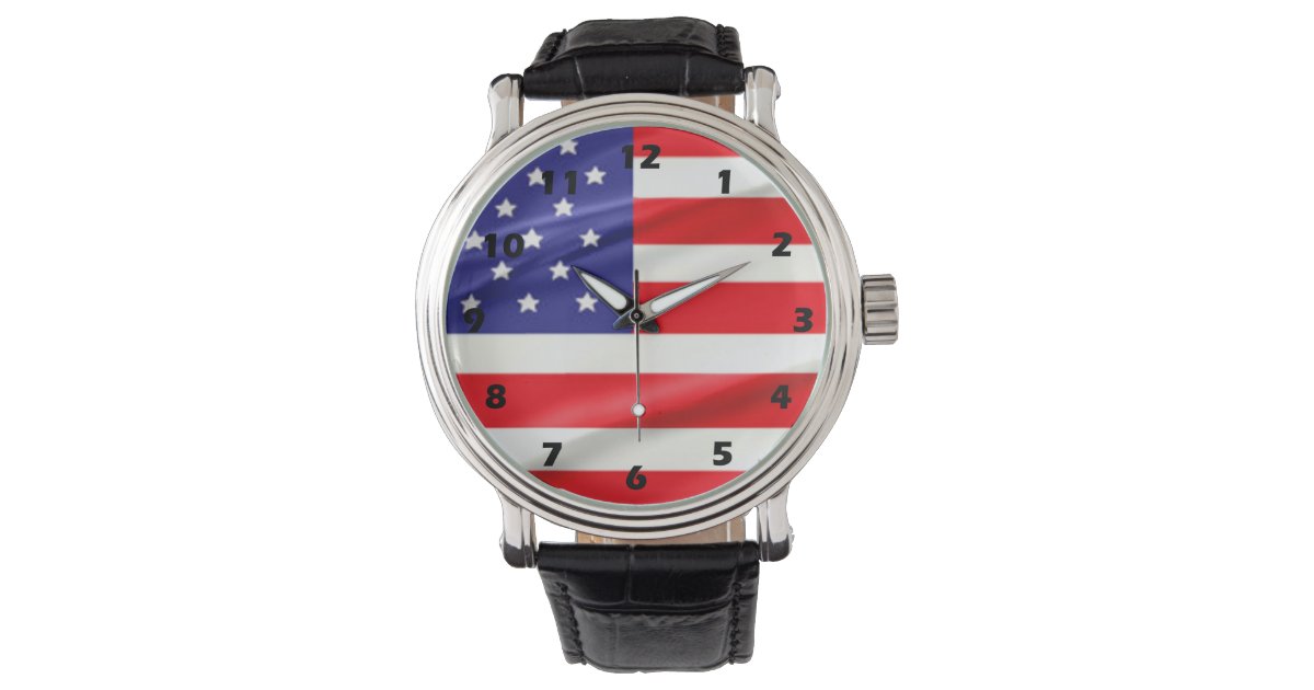 American Flag Watch | Zazzle