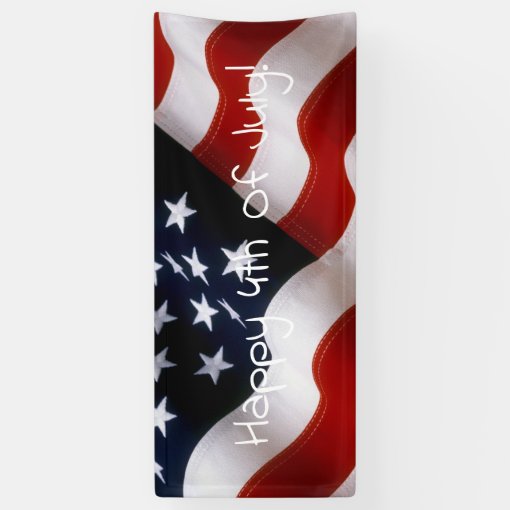 American flag wavy banner | Zazzle