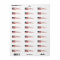 American Flag White Address Labels | Zazzle