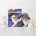American Flag with Eagle Wrapping Paper | Zazzle