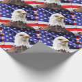 American Flag with Eagle Wrapping Paper | Zazzle