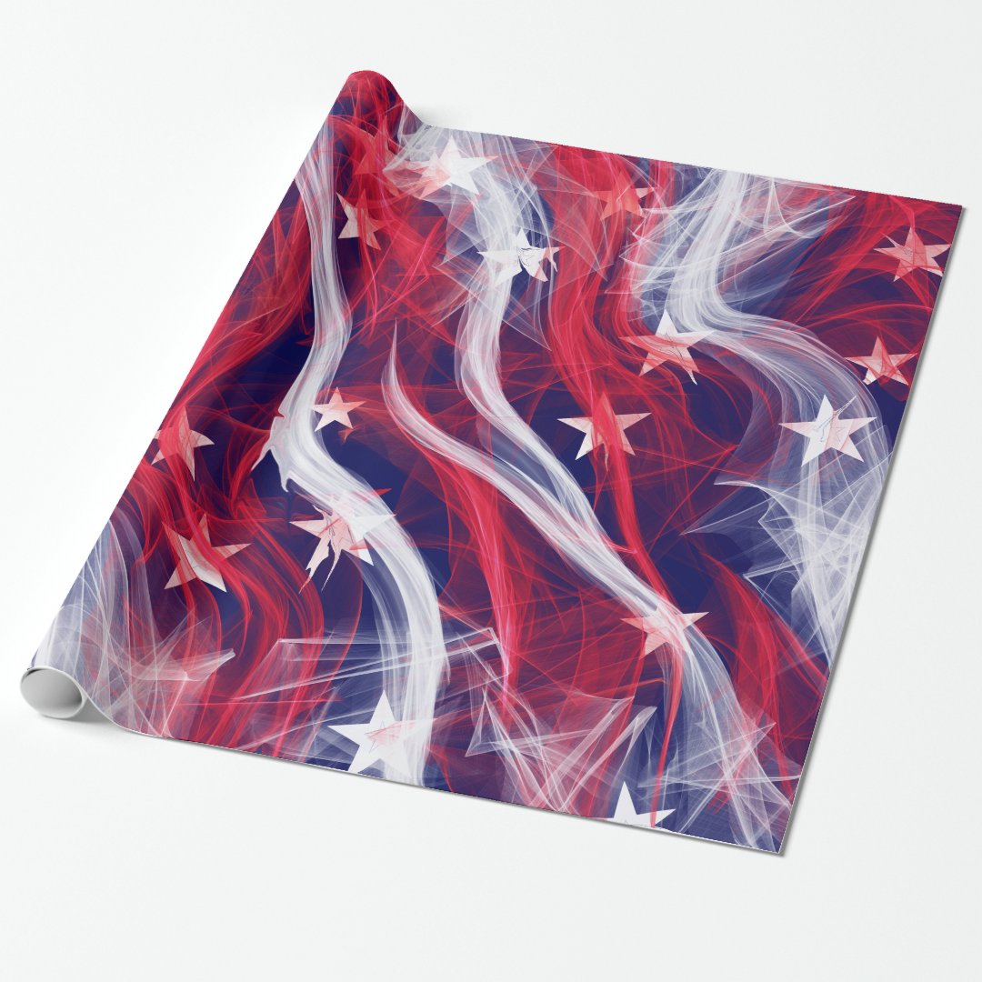 American Flag Wrapping Paper | Zazzle