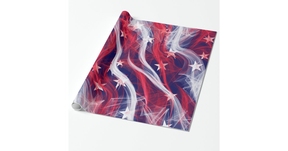 American Flag Wrapping Paper | Zazzle