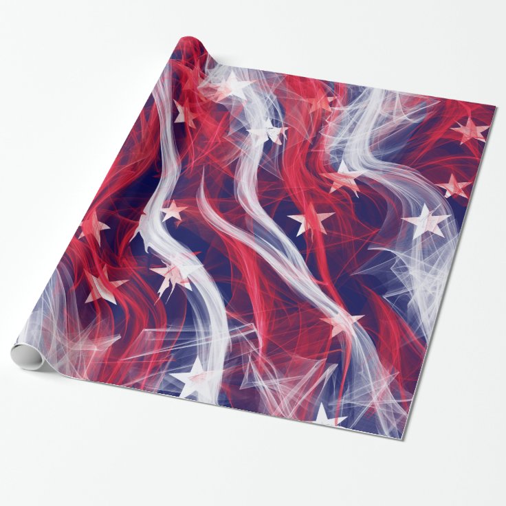 American Flag Wrapping Paper | Zazzle