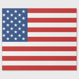American Flag Wrapping Paper | Zazzle