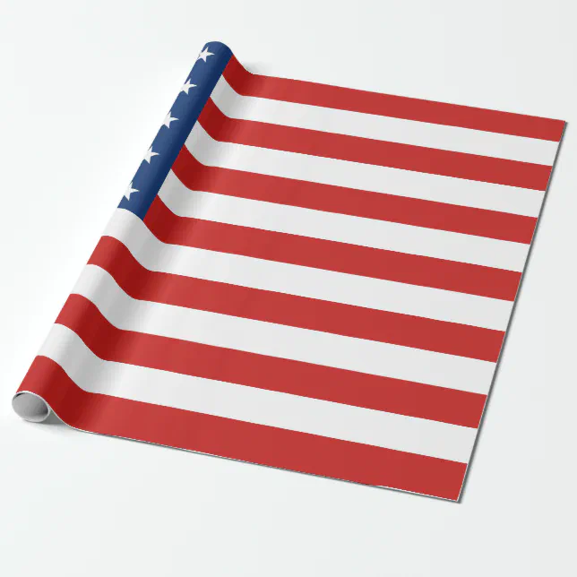 American Flag Wrapping Paper | Zazzle