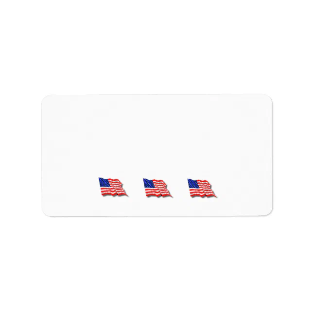American Flags Label | Zazzle