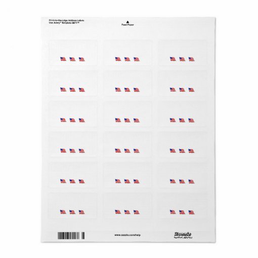 American Flags Label | Zazzle