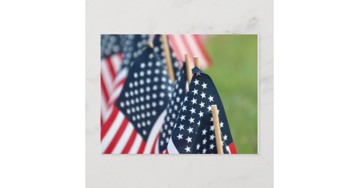 American Flags Postcard | Zazzle